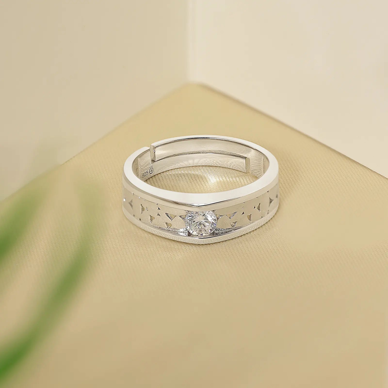 Cut-Out Band Ring for Women